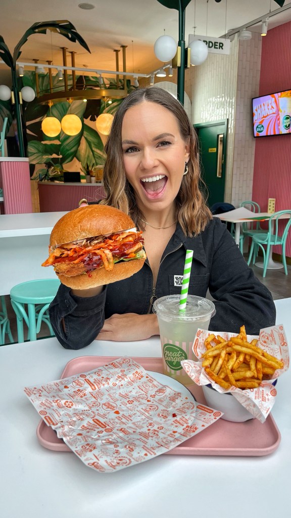 Neat Burger Collab Burger - The Little London Vegan